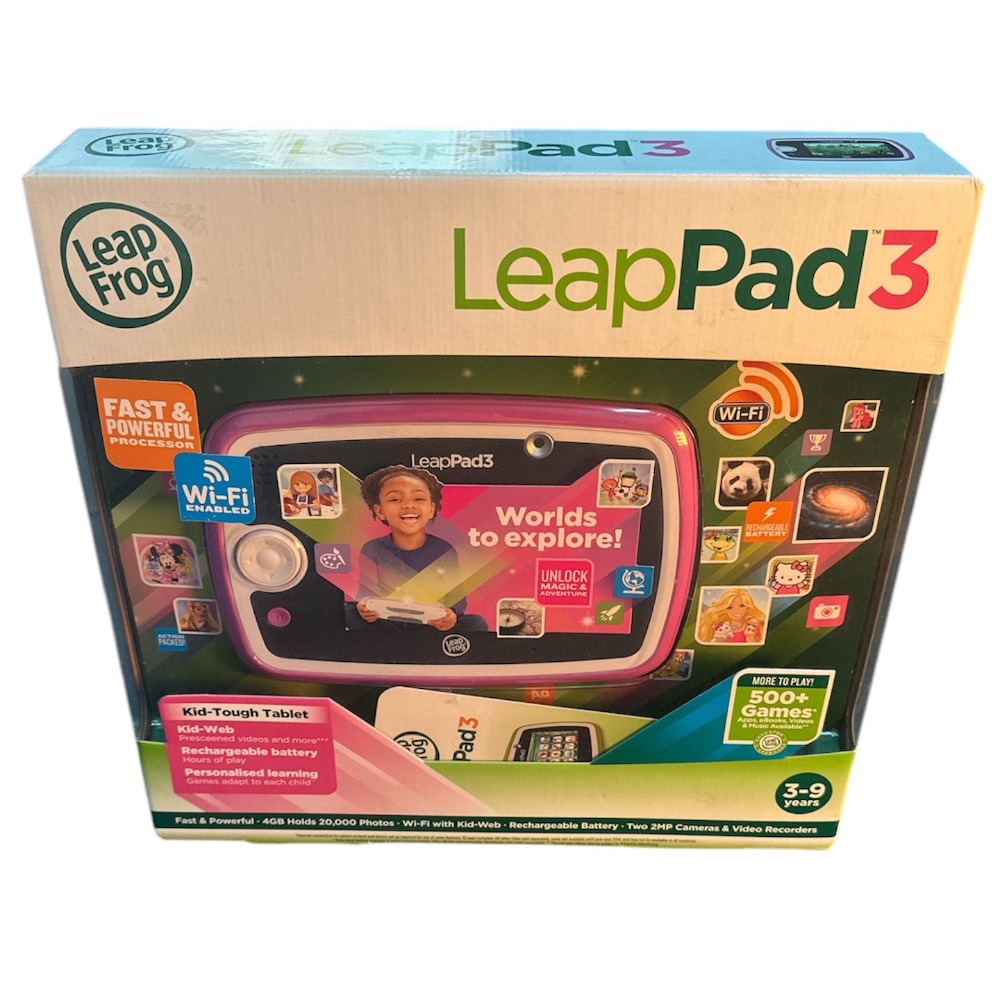 New LeapFrog LeapPad3 Kids Learning Tablet (Pink) - Own4Less
